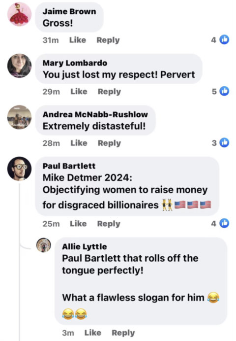 Mike Detmer posts promo for pro-Trump bikini calendar, then deletes it ...